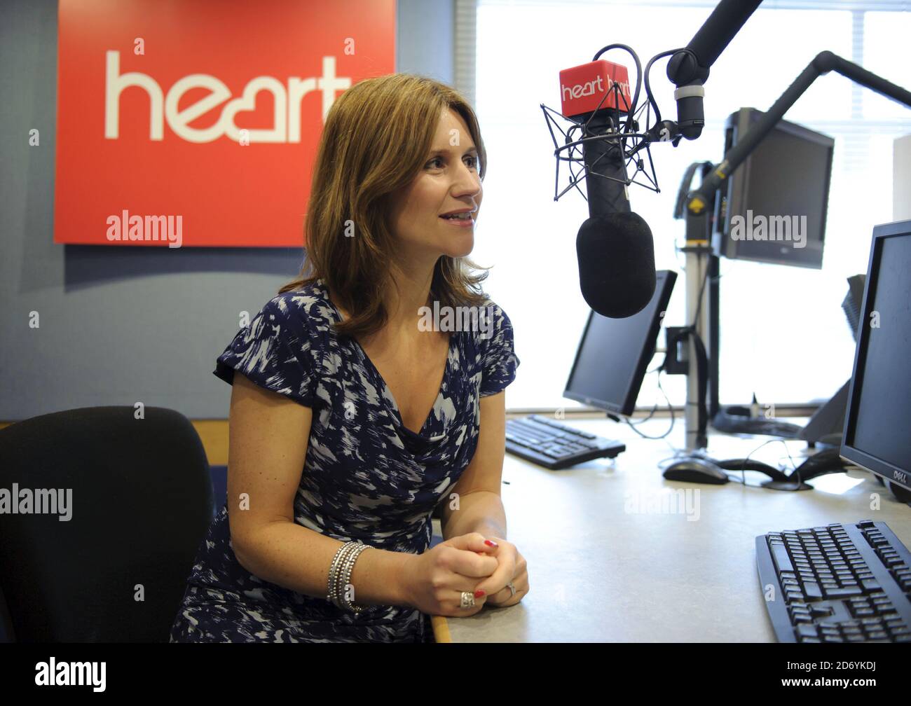 Harriet Scott pictured in the the Heart FM studio in central London, as ...