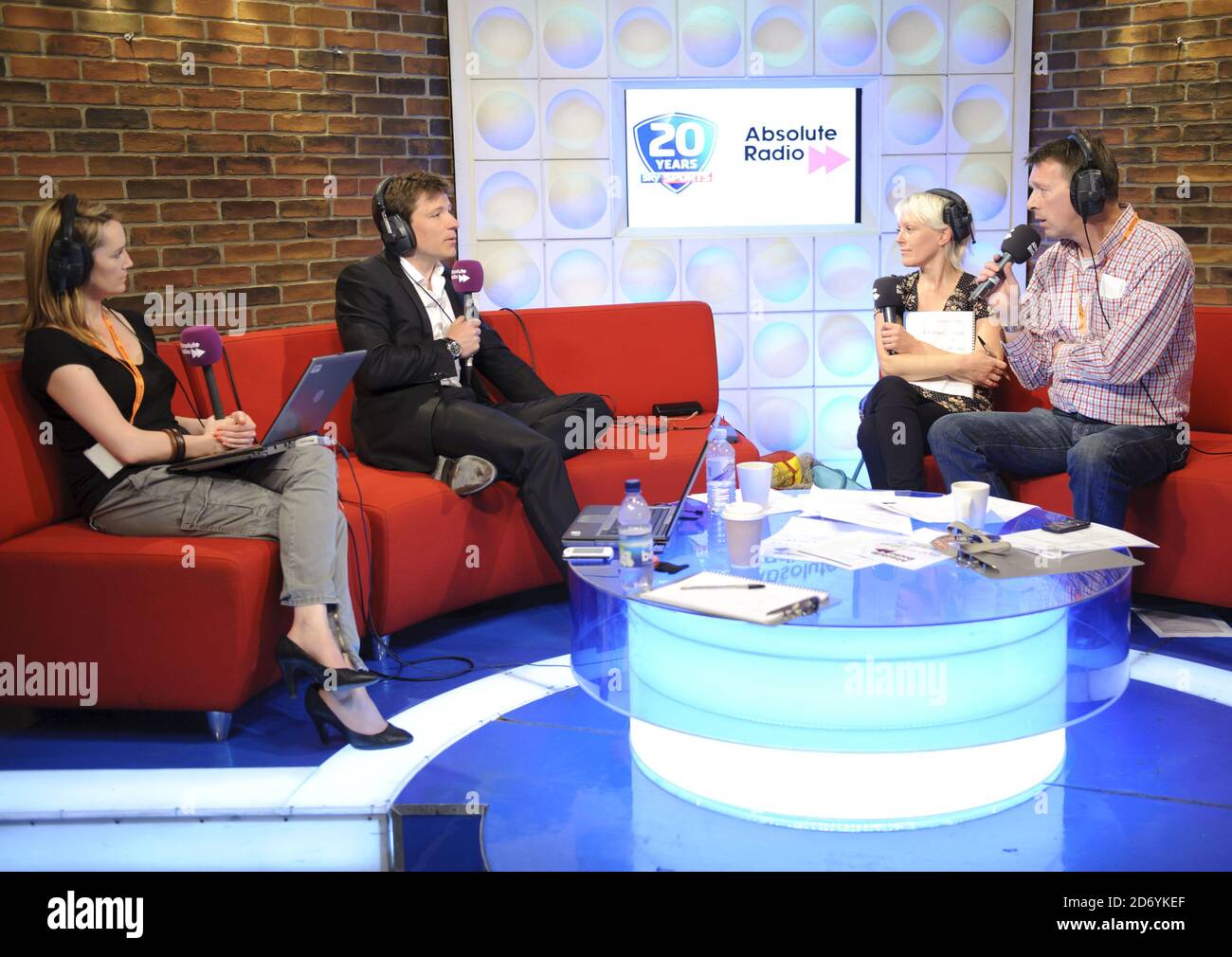 Helen Chamberlain, Ben Shephard and Russ Williams pictured during a ...