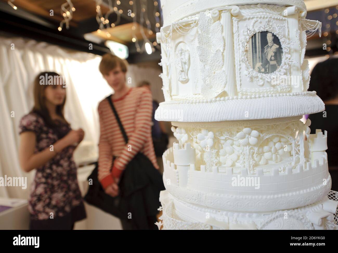 Visitors admire cakes at the Tate and Lyle 'Let Them Eat Cake ...