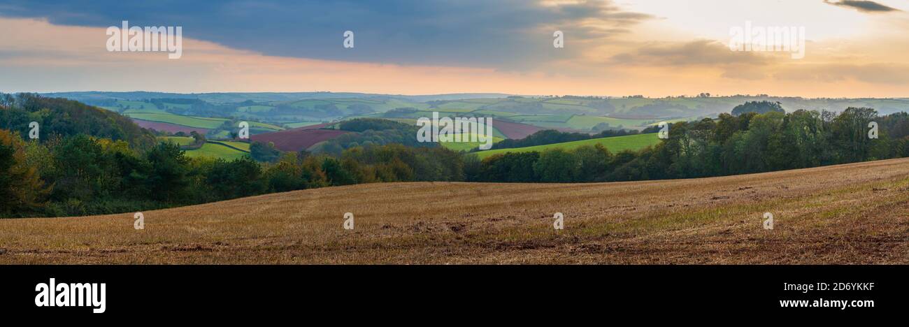 Fields of Berry Pomeroy Village in Devon in England in Europe Stock ...