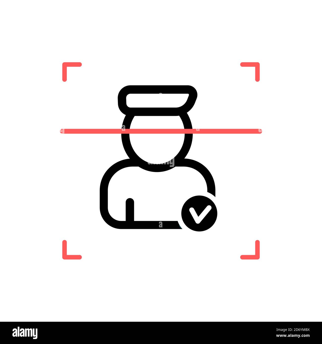 Face ID Scan Vector Icon. Scanner signs Stock Vector Image & Art - Alamy