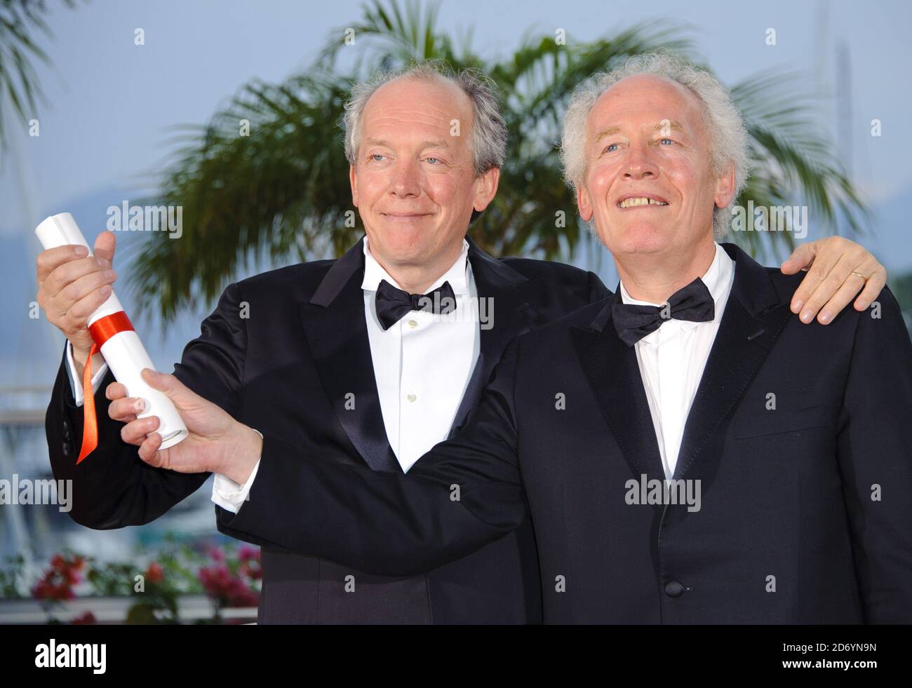 Grand Prix winners Luc (l) and Jean-Pierre Dardenne pictured during an ...