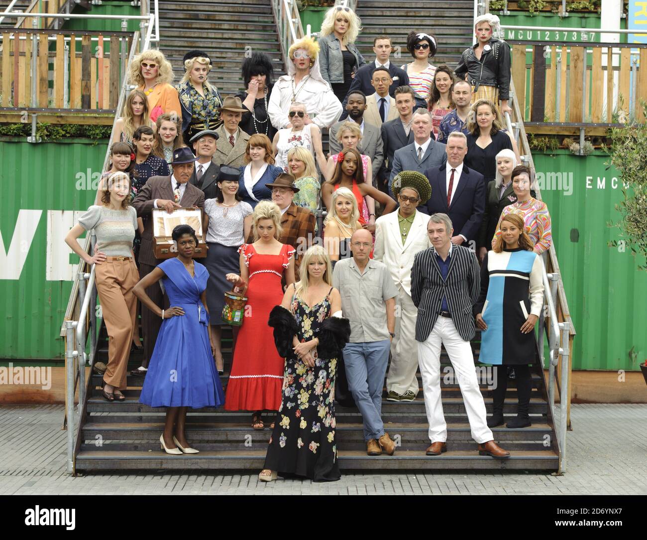 Jo Wood and Wayne Hemmingway join models in vintage outfits, to promote ...