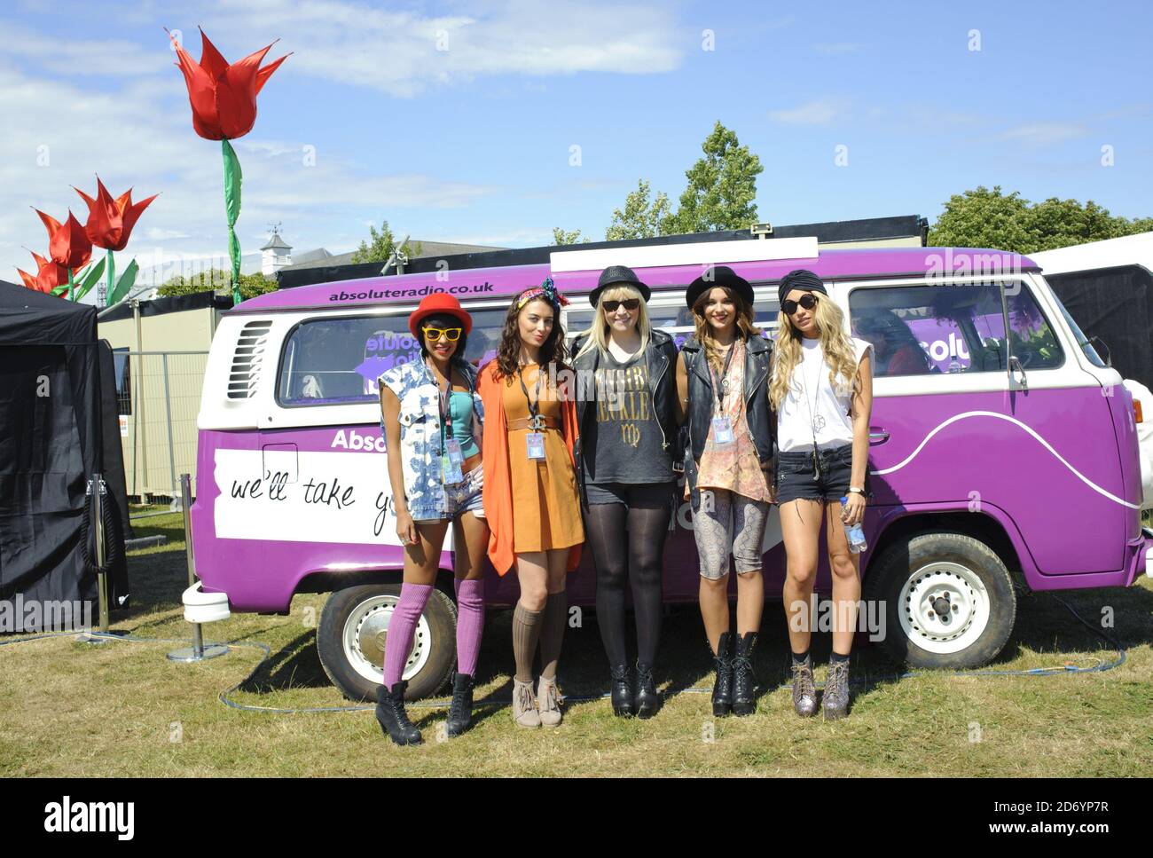 Parade pictured in the Absolute backstage area, at the Isle of Wight ...