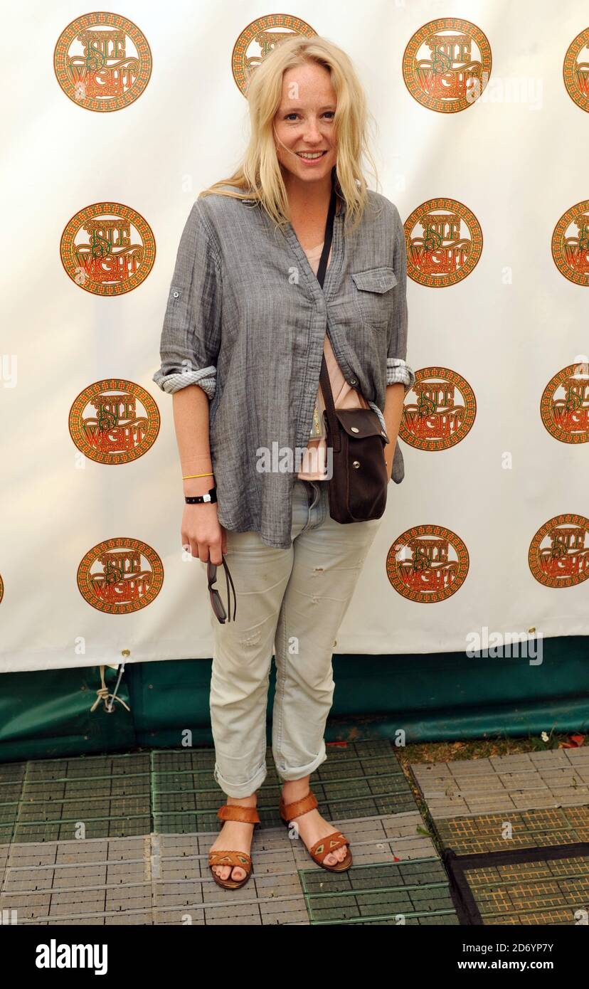 Lissie pictured backstage at the Isle of Wight Festival, at Seaclose ...