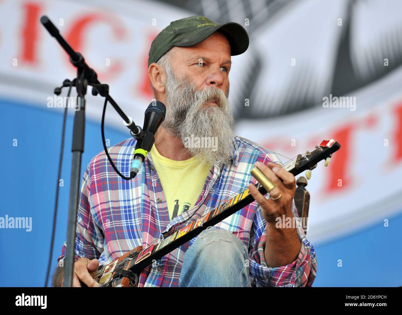 Seasick Steve performing at the Isle of Wight Festival, at Seaclose ...