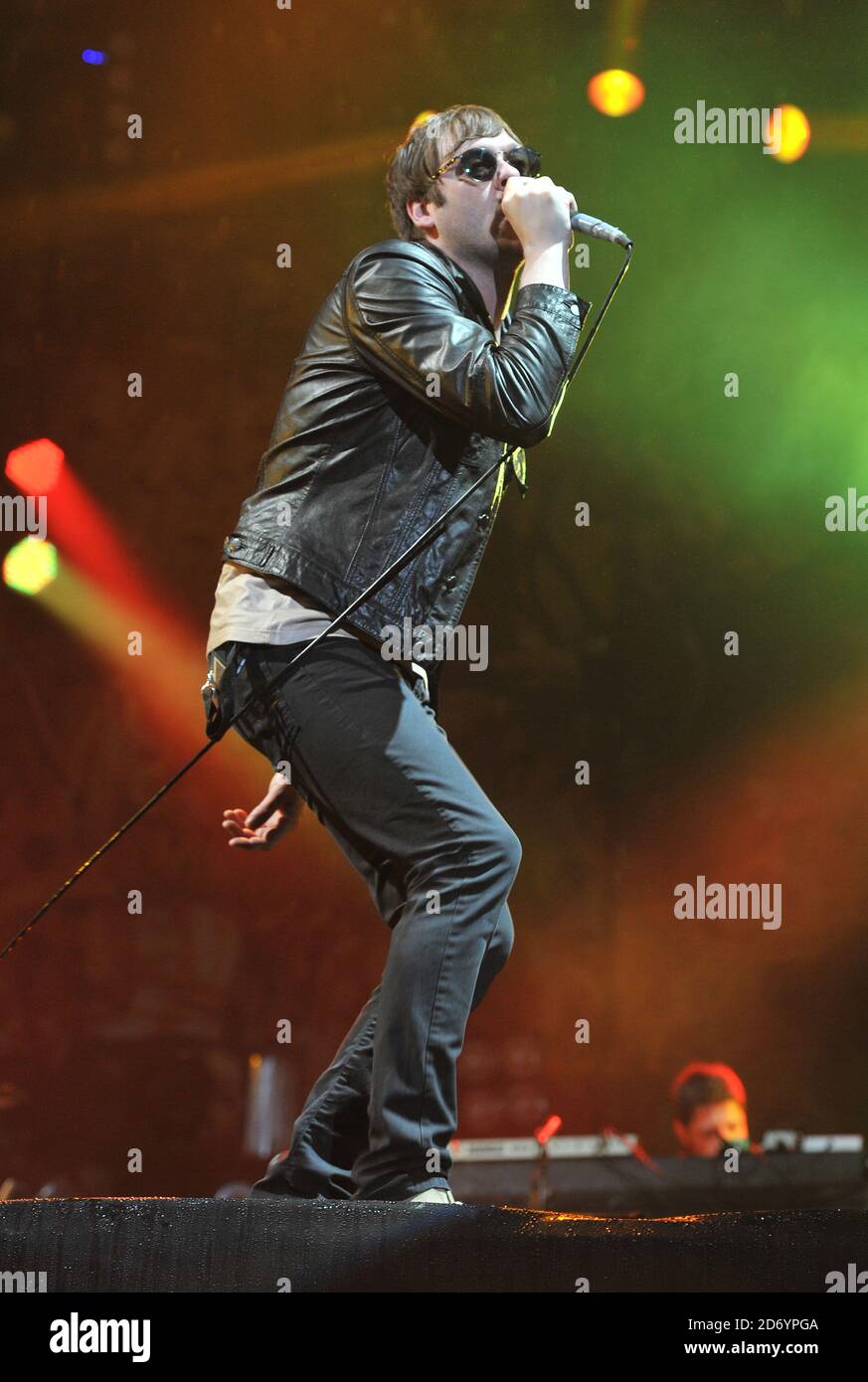 Kasabian performing at at the Isle of Wight Festival, at Seaclose Park ...