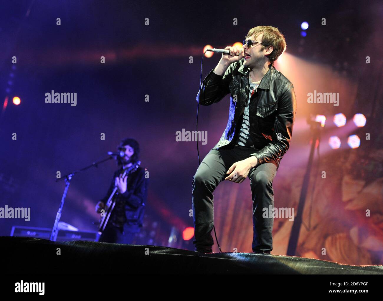 Kasabian performing at at the Isle of Wight Festival, at Seaclose Park ...