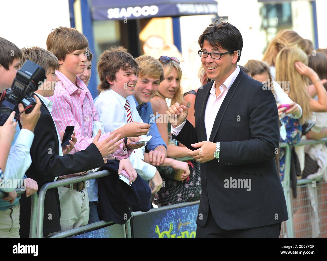 Michael McIntyre arrives at the opening night of Shrek: The Musical, at ...
