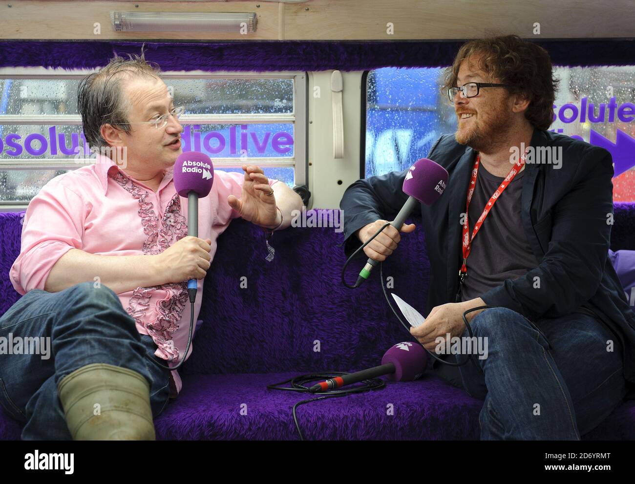 Robin Ince and Geoff Lloyd pictured backstage in the Absolute Radio ...