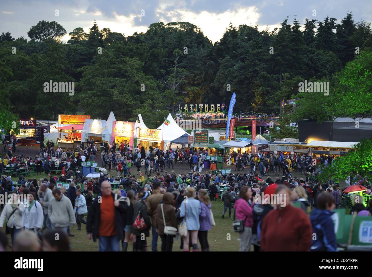 General view at the Latitude Festival in Henham Park, Suffolk Stock ...
