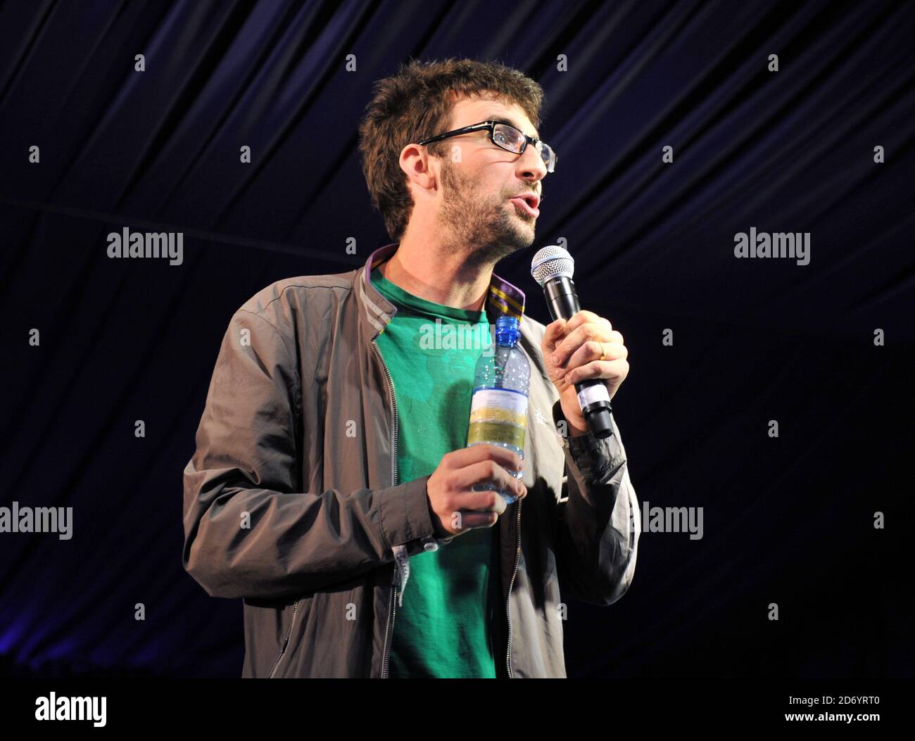 Mark Watson performing at the Latitude Festival in Henham Park, Suffolk ...