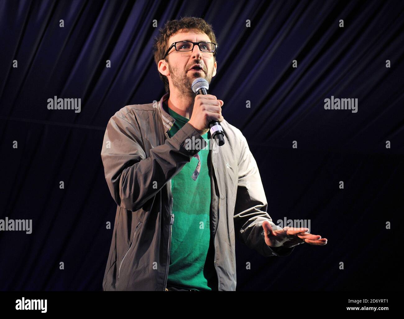 Mark Watson performing at the Latitude Festival in Henham Park, Suffolk ...