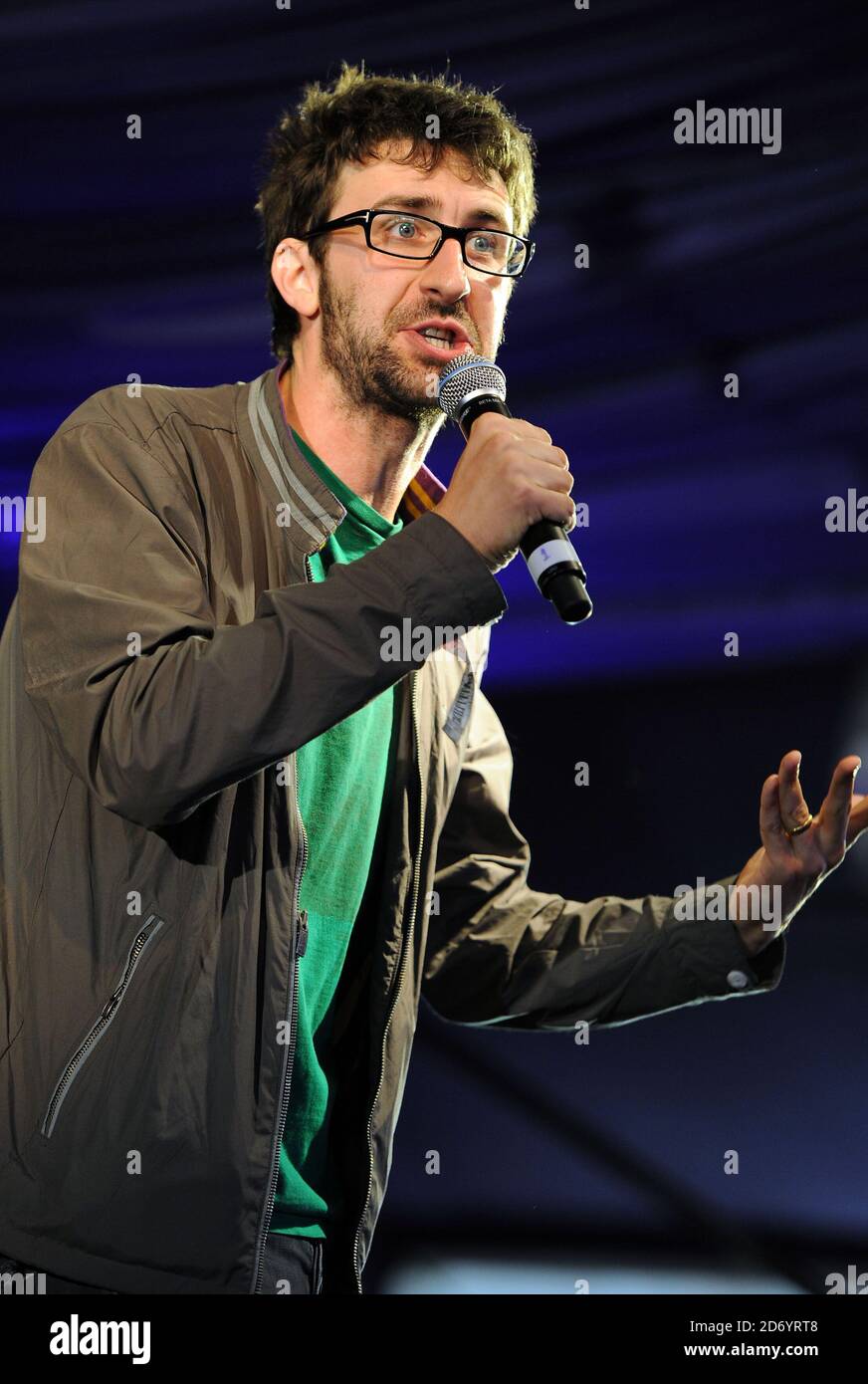 Mark Watson performing at the Latitude Festival in Henham Park, Suffolk ...