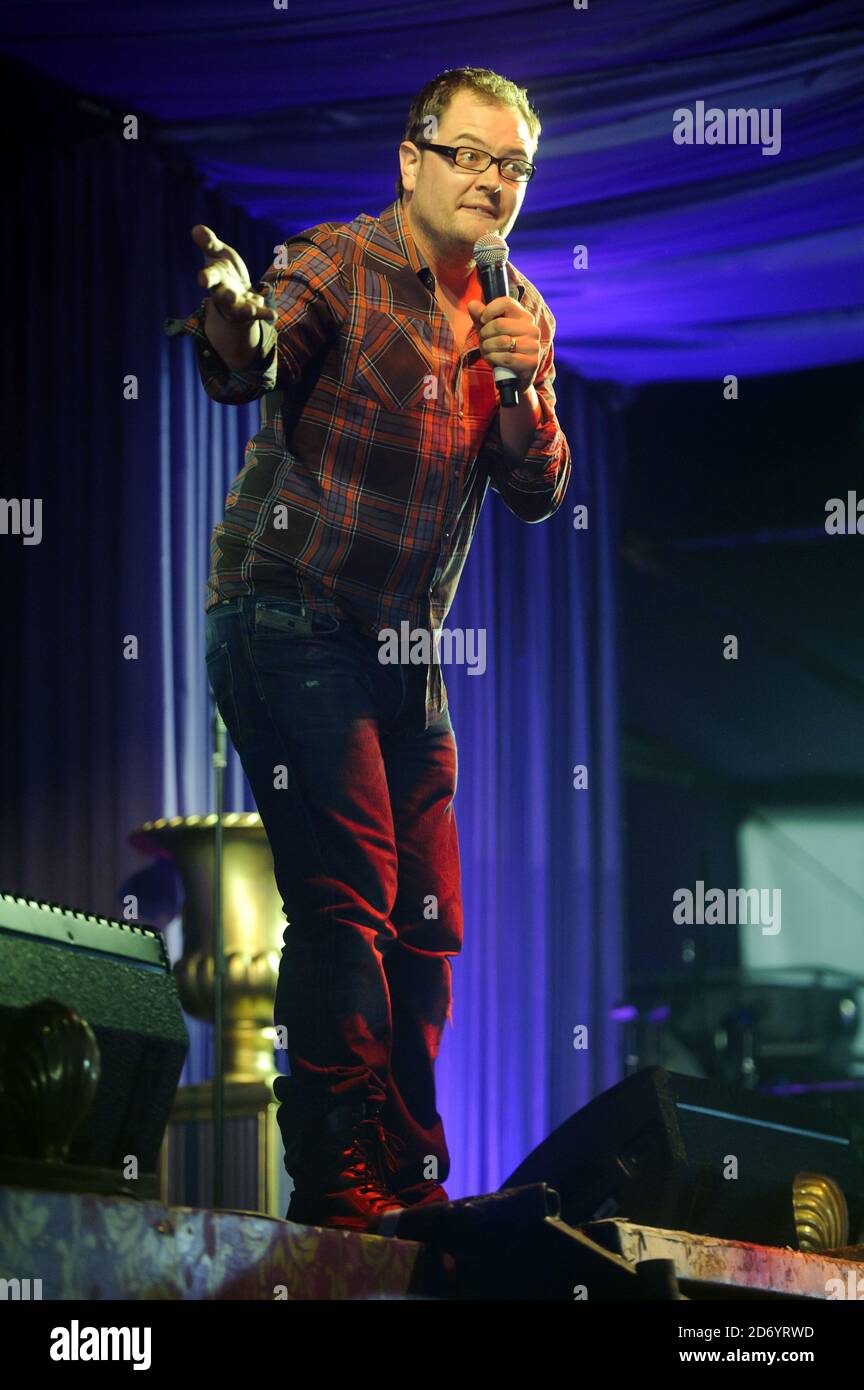 Alan Carr performing at the Latitude Festival in Henham Park, Suffolk ...