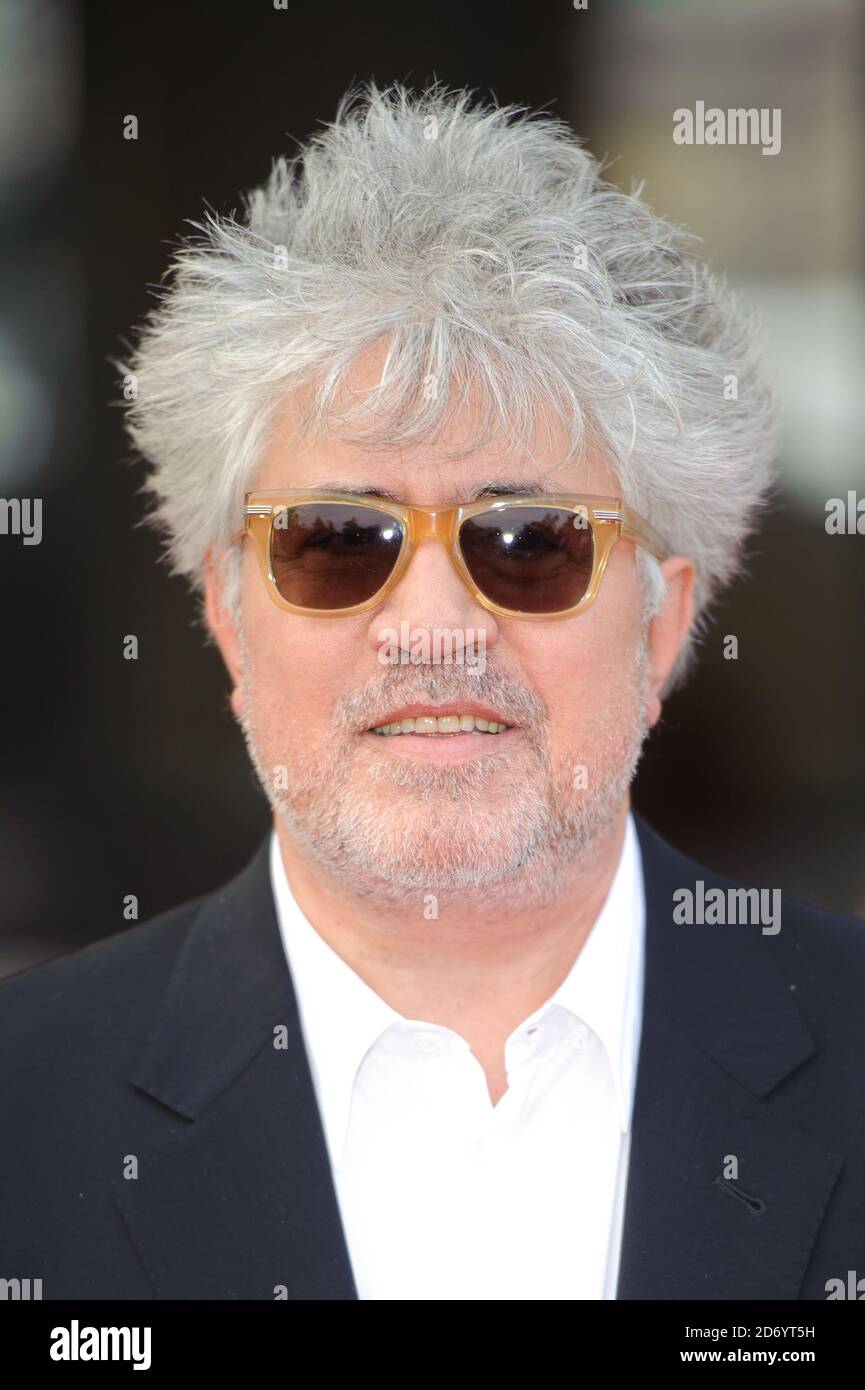 Pedro Almodovar attends the UK premiere of The Skin I Live In, which ...