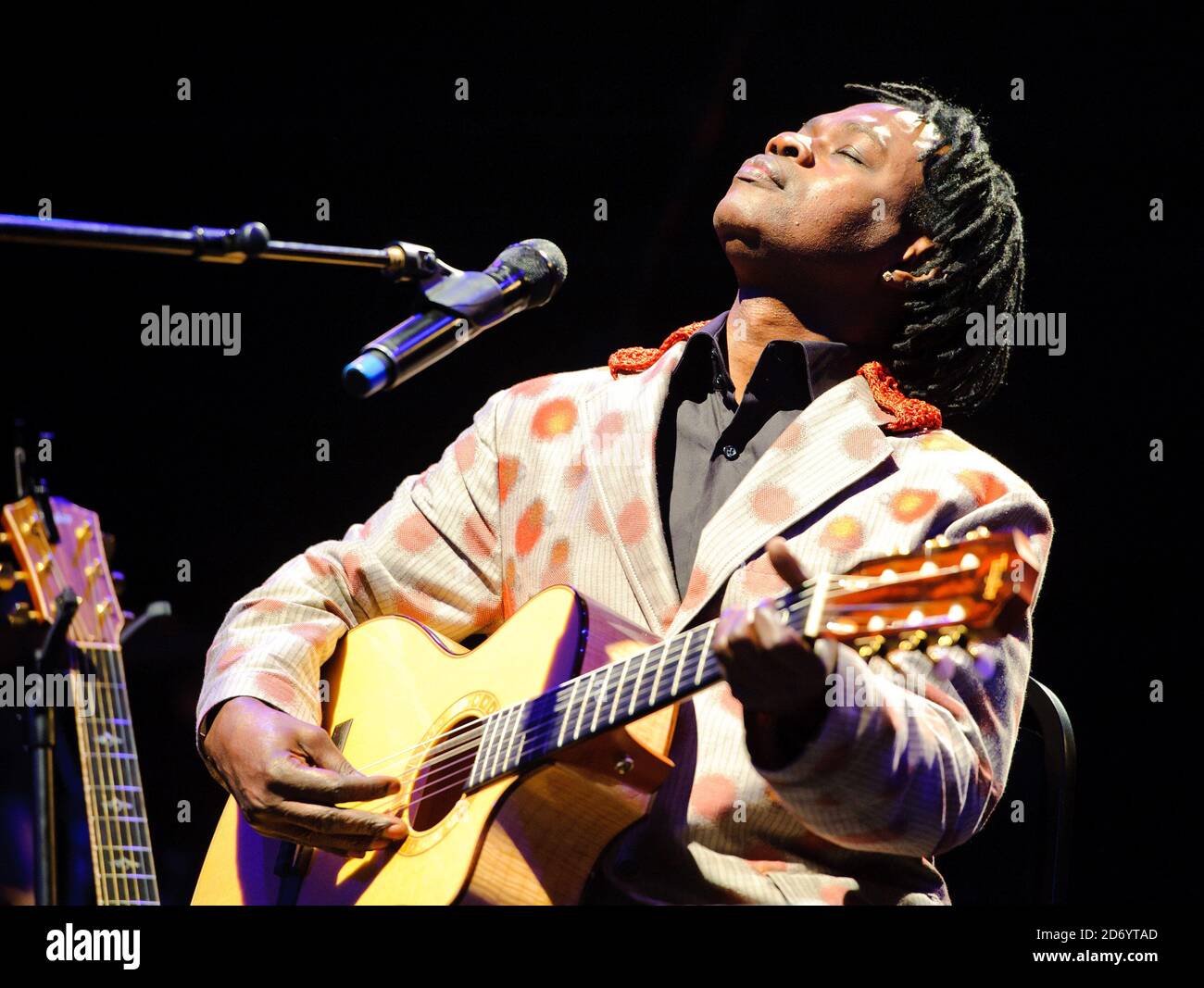 Baaba Maal performing at the Womad festival, in Charlton Park ...