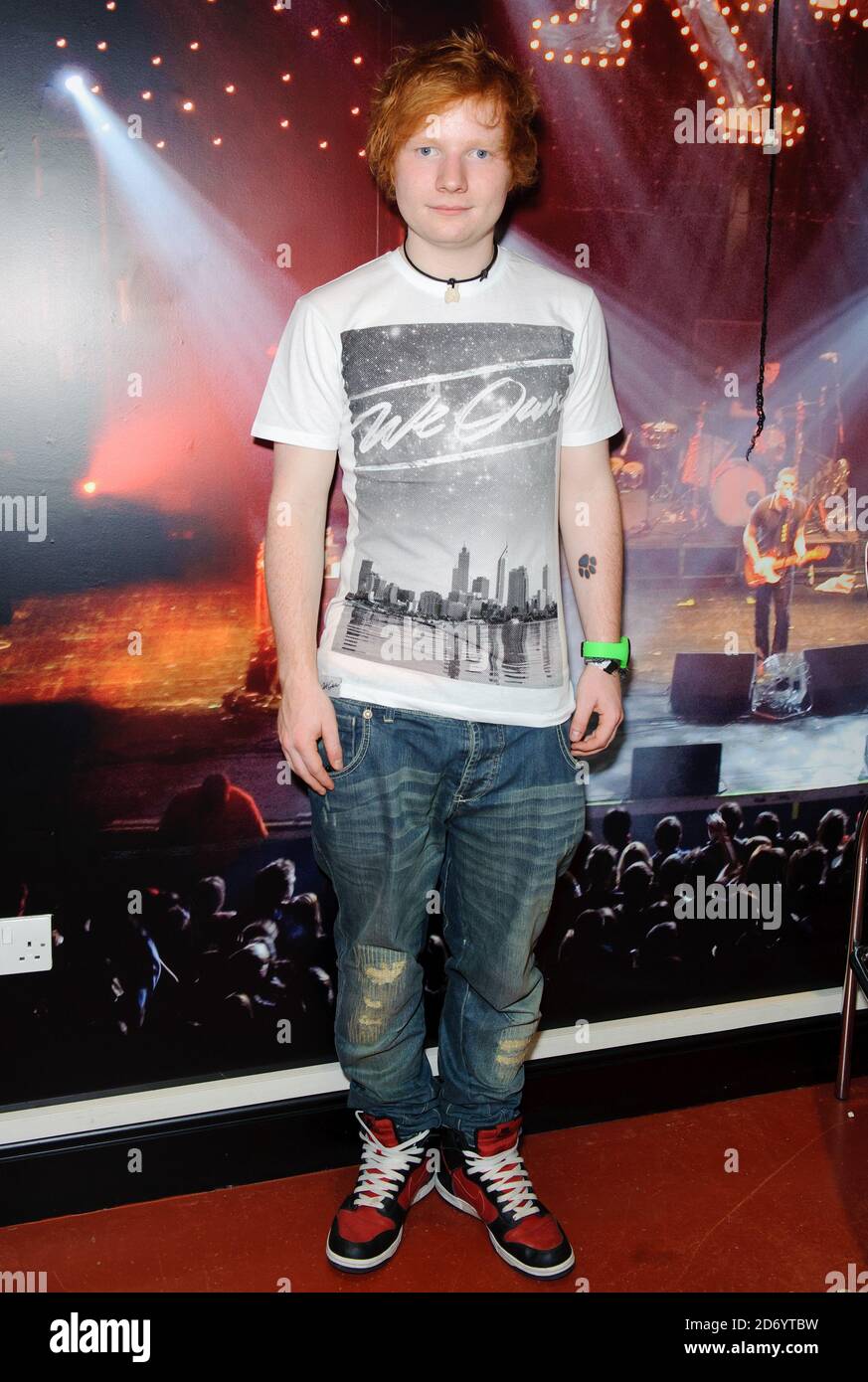 Ed Sheeran on the Danny Wallace Breakfast Show, at the XFM studios in ...