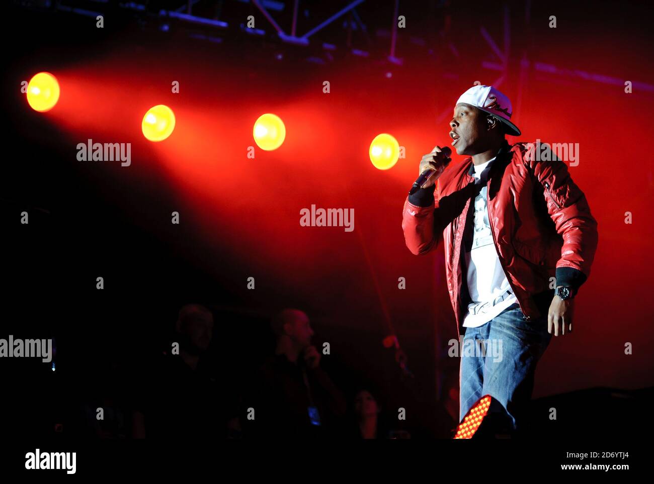 Dizzee Rascal performing at the V festival in Chelmsford, Essex Stock ...