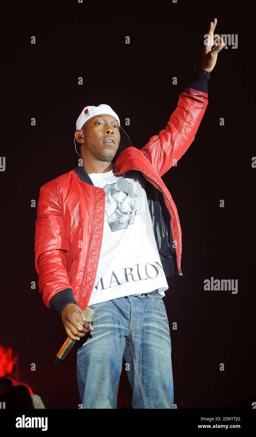 Dizzee Rascal performing at the V festival in Chelmsford, Essex Stock ...