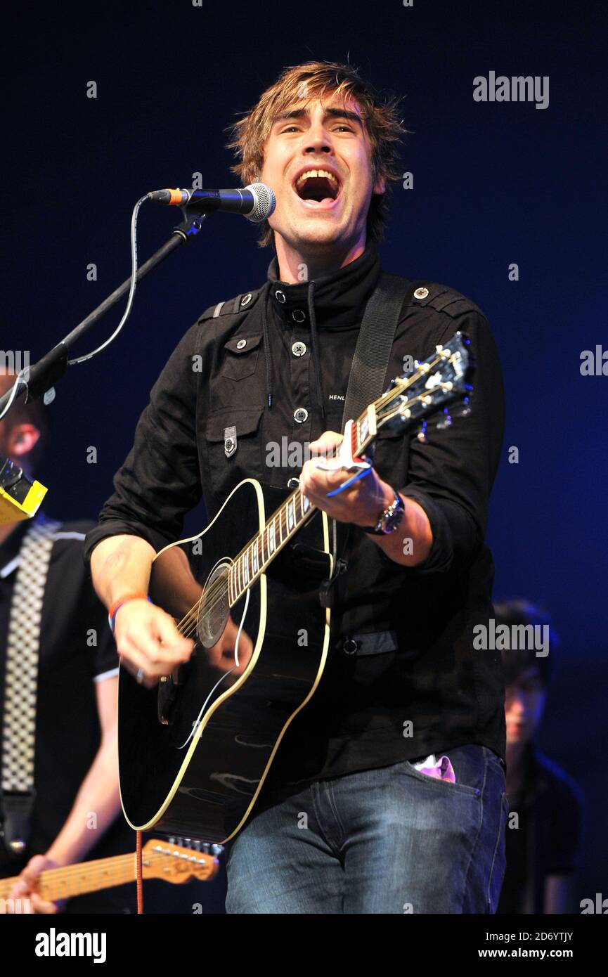 Charlie Simpson performing on day two of the V festival in Chelmsford ...
