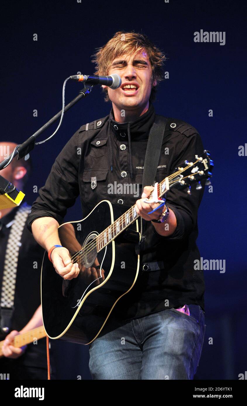 Charlie Simpson performing on day two of the V festival in Chelmsford ...