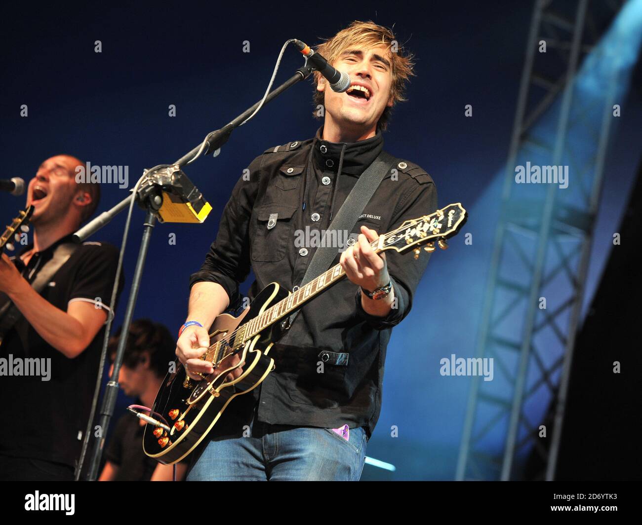 Charlie Simpson performing on day two of the V festival in Chelmsford ...
