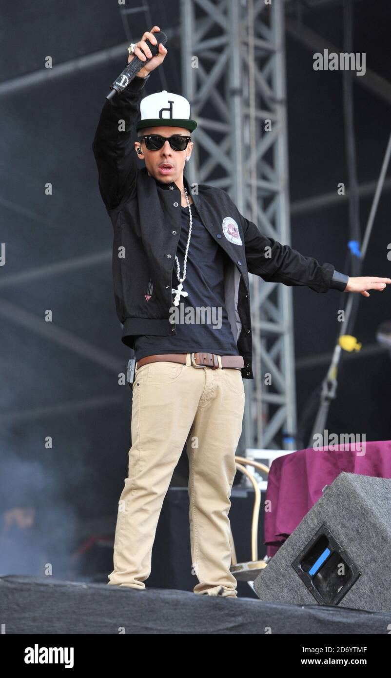 Dappy Contostavlos of N Dubz performing on day two of the V festival in ...