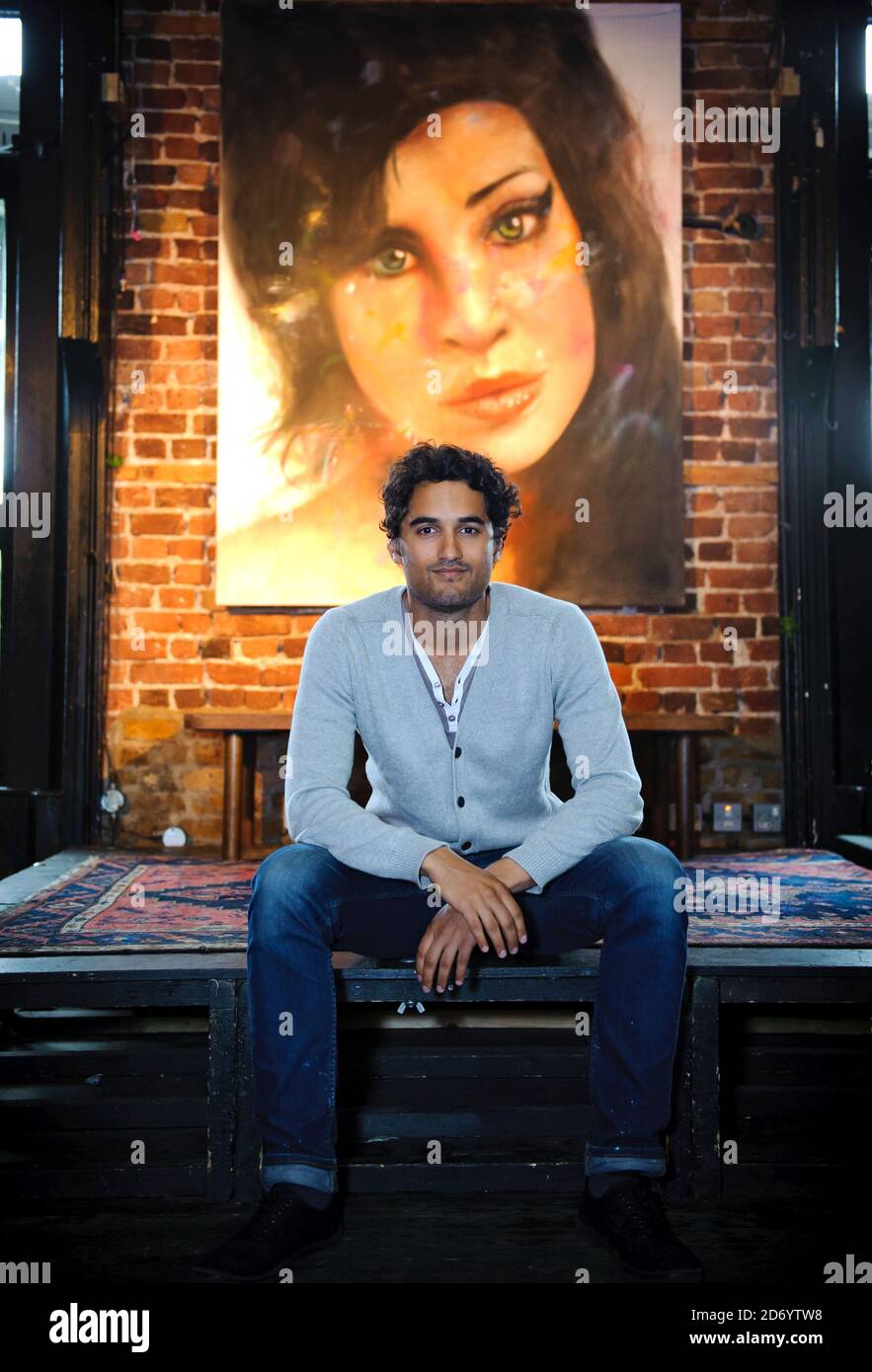 Artist Johan Andersson pictured in the Lock Tavern in Camden, north ...