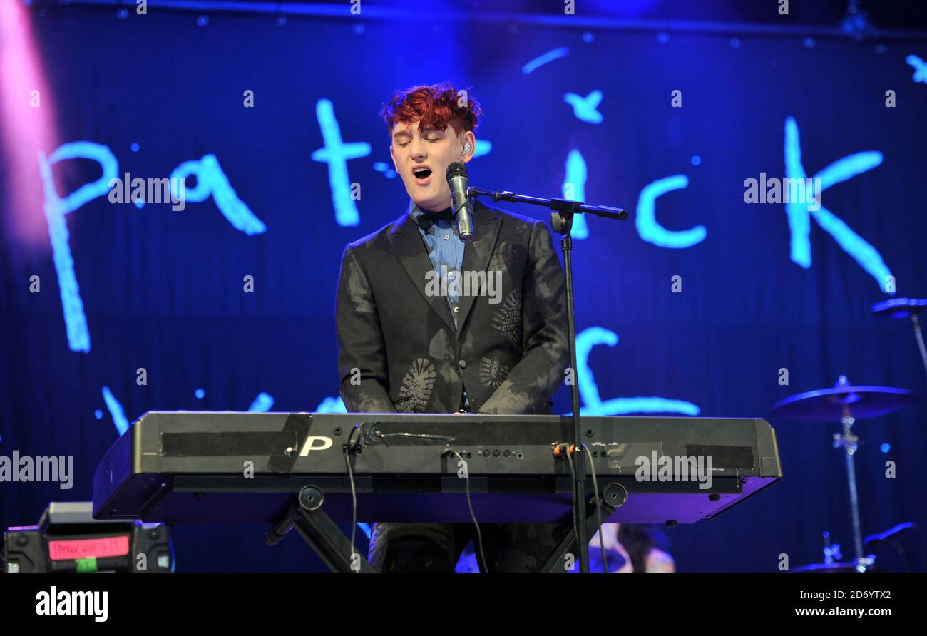 Patrick Wolfe performing on the first day of the Reading Festival in ...