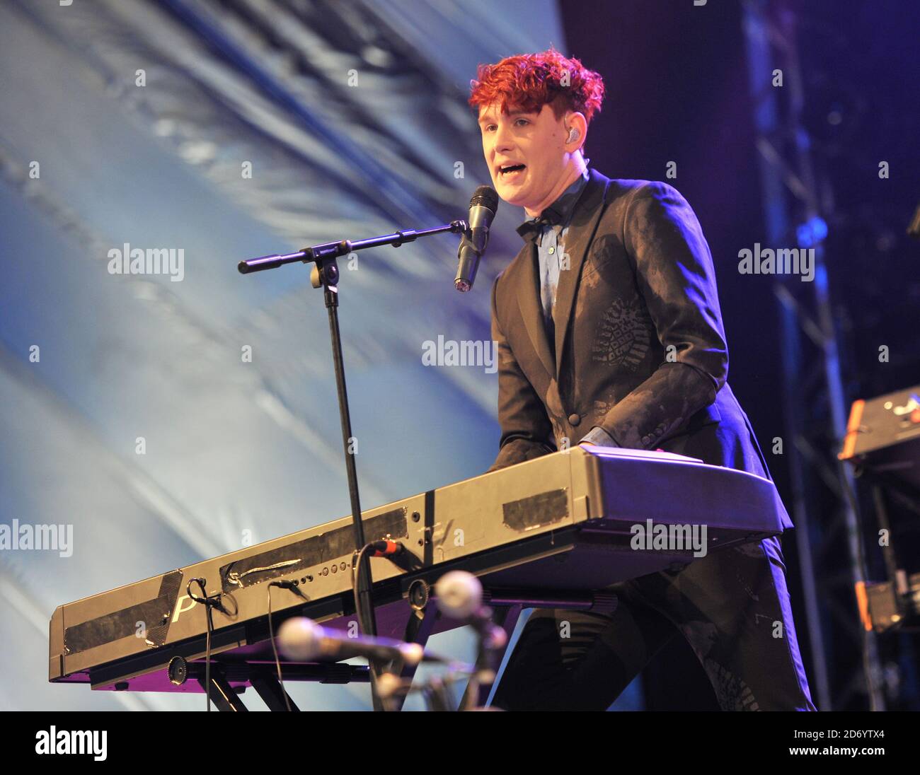 Patrick Wolfe performing on the first day of the Reading Festival in ...