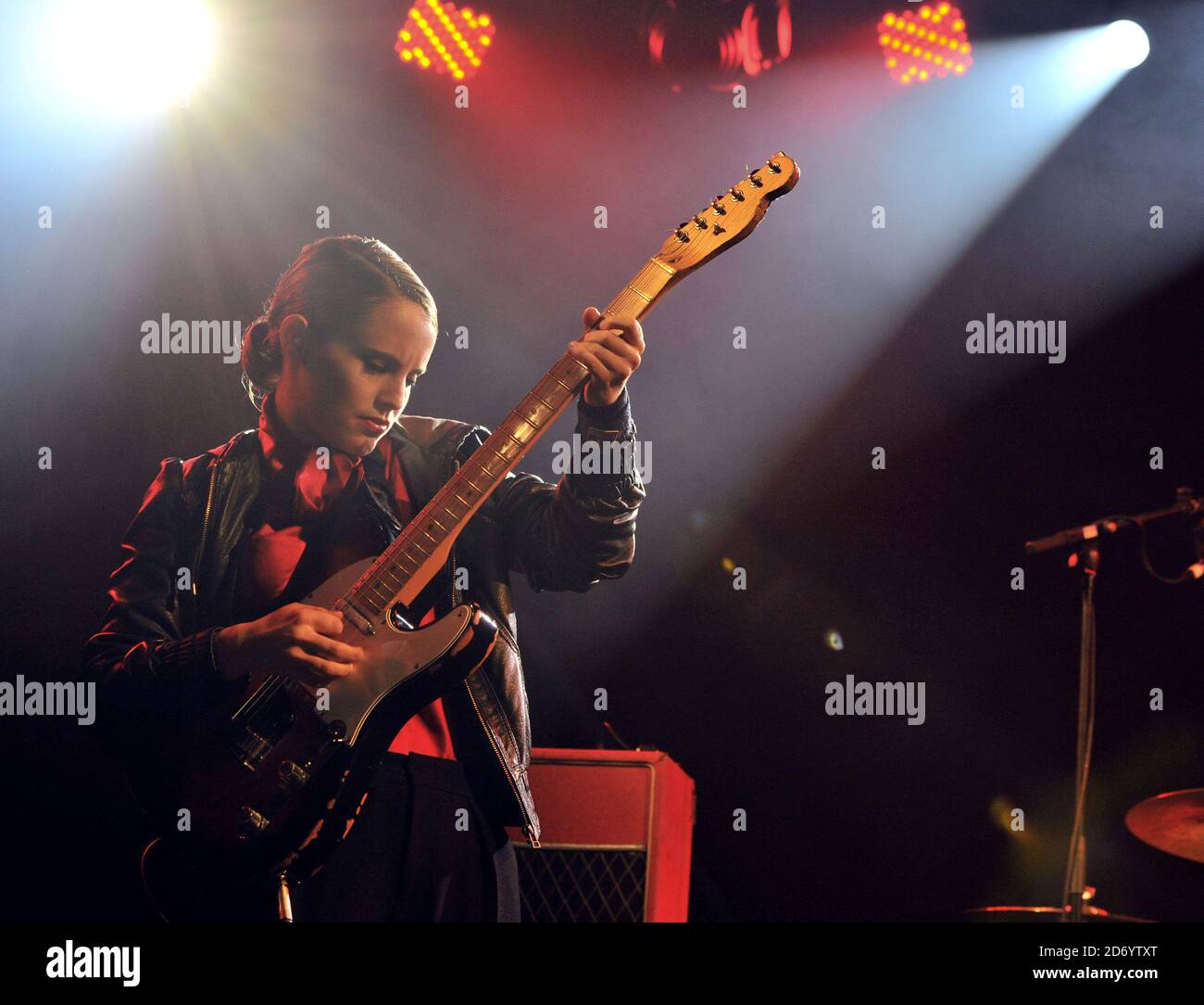 Anna Calvi performing on the first day of the Reading Festival in ...