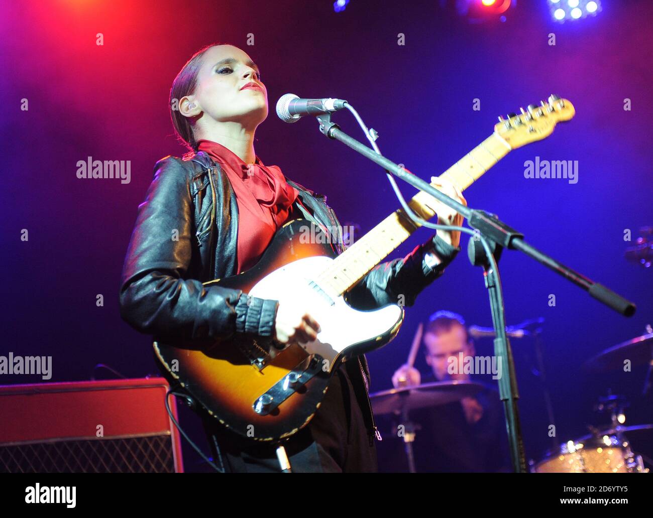Anna Calvi performing on the first day of the Reading Festival in ...