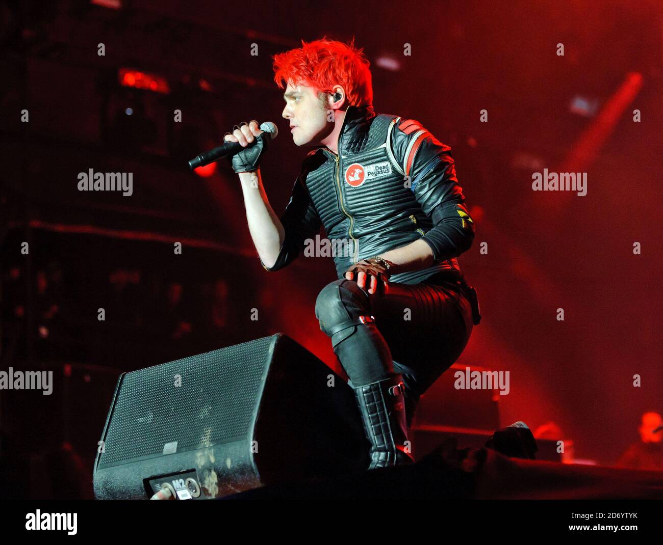 Gerard Way of My Chemical Romance performing on the first day of the ...