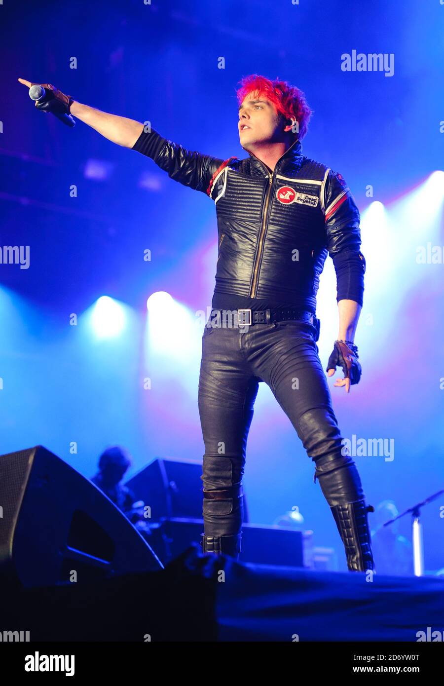 Gerard Way of My Chemical Romance performing on the first day of the ...