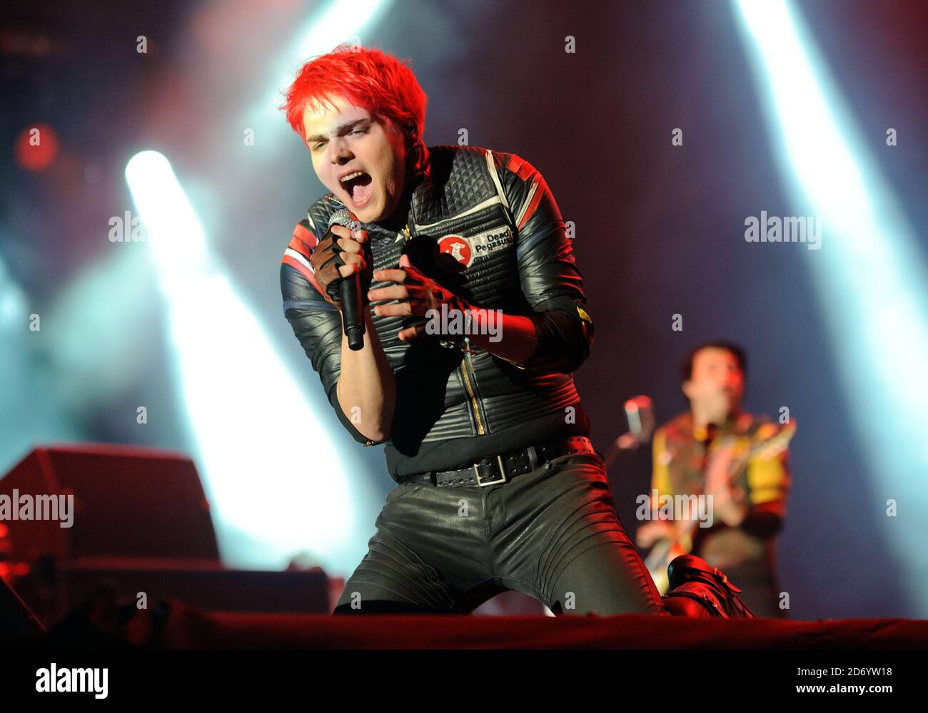 Gerard Way of My Chemical Romance performing on the first day of the ...