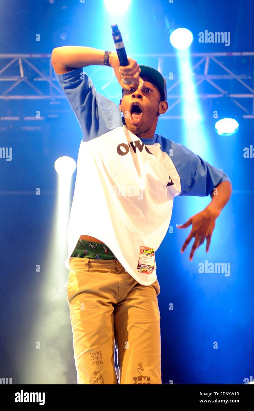 Tyler Okonma of Odd Future Wolf Gang, or OFWGKTA, performing on the ...