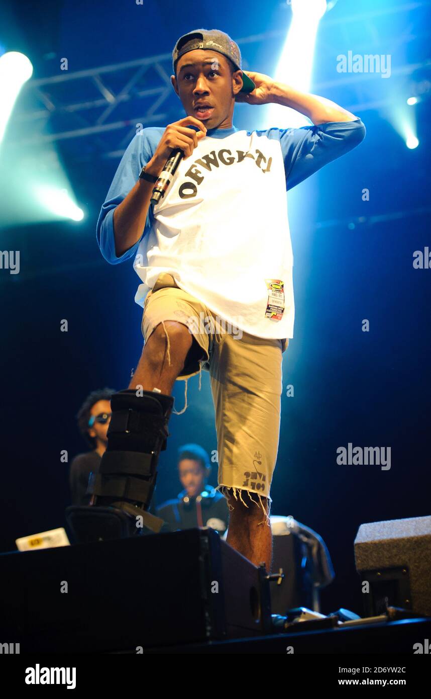 Tyler Okonma of Odd Future Wolf Gang, or OFWGKTA, performing on the ...