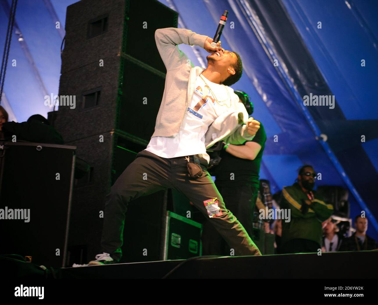 Hodgy Beats of Odd Future Wolf Gang, or OFWGKTA, performing on the ...