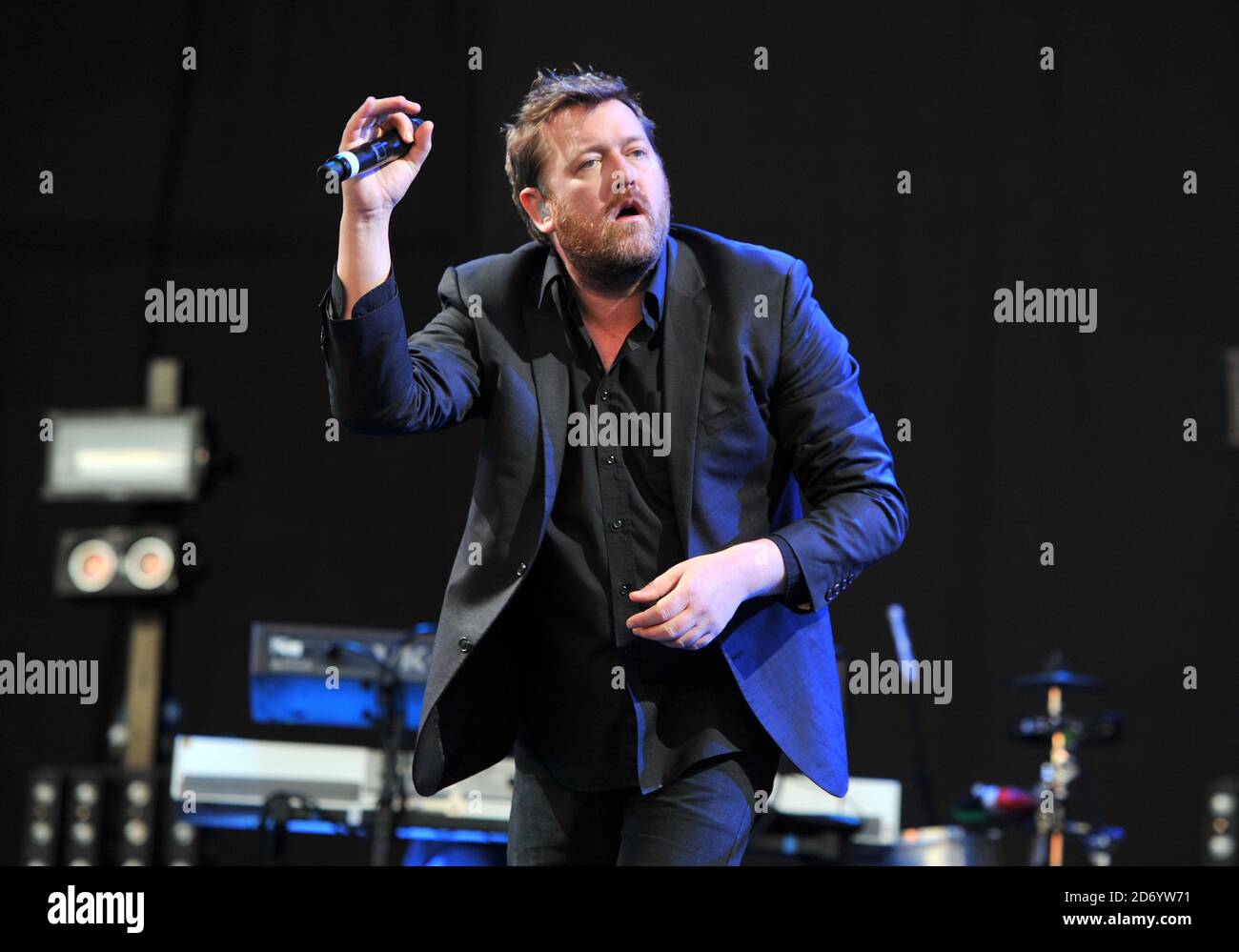 Guy Garvey of Elbow performing during the third day of the Reading ...