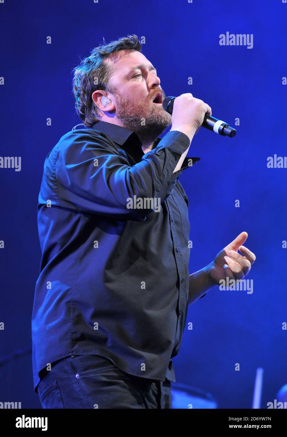 Guy Garvey of Elbow performing during the third day of the Reading ...