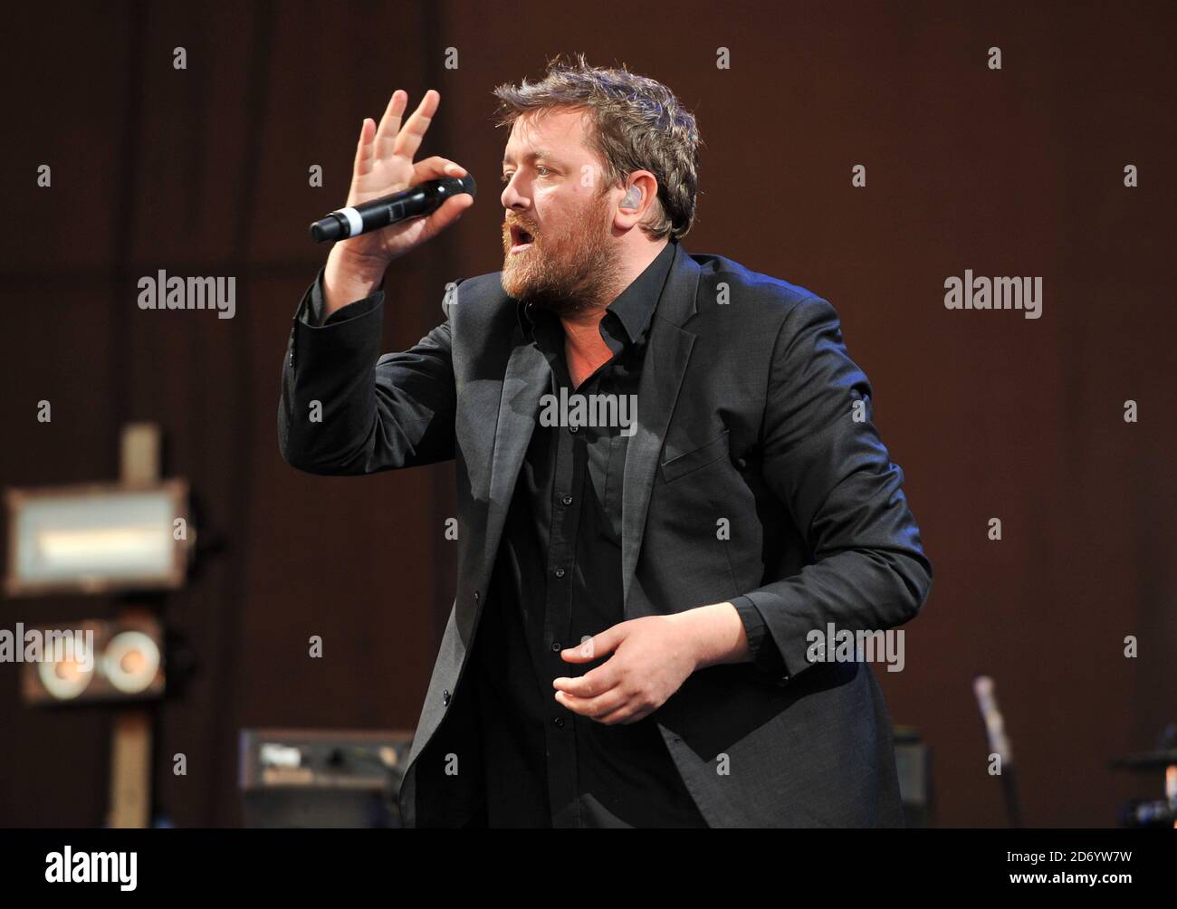 Guy Garvey of Elbow performing during the third day of the Reading ...