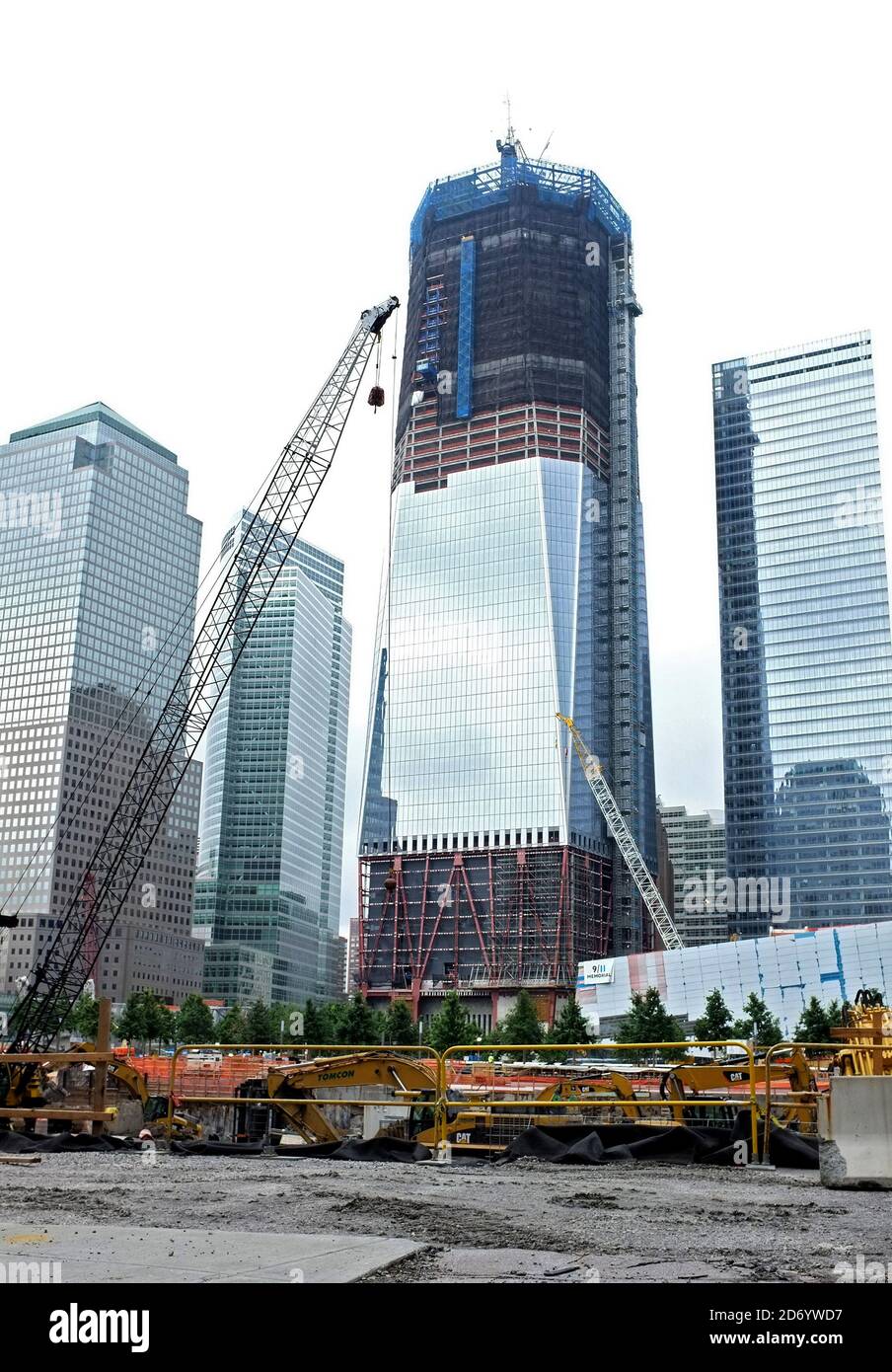 General view of the building site at Ground Zero in the Financial ...