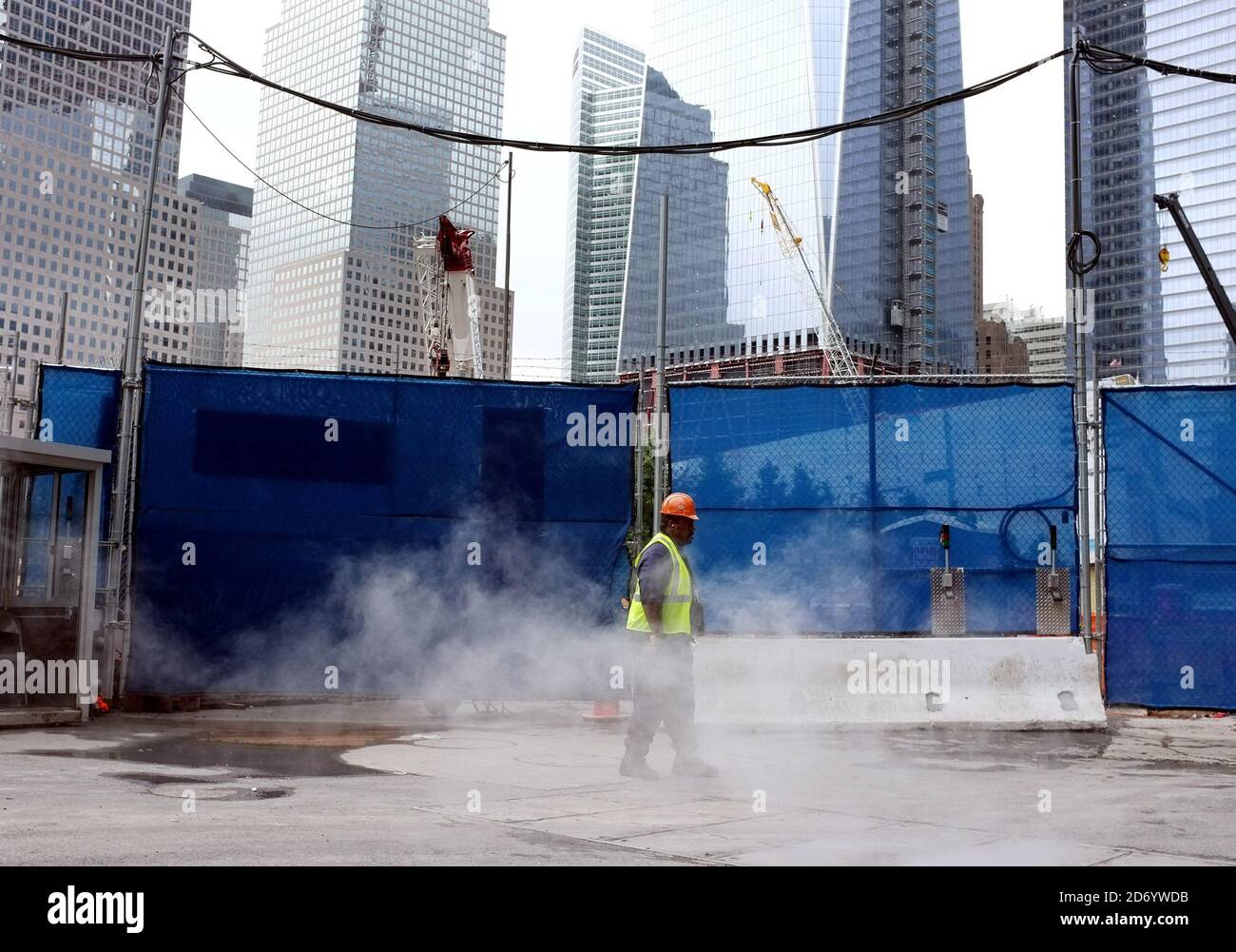 General view of the building site at Ground Zero in the Financial ...