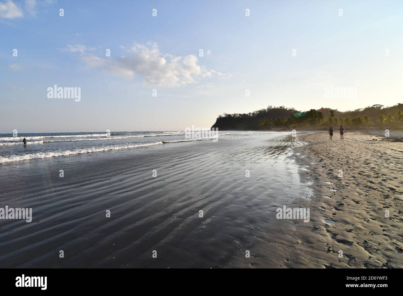 beach in winter, photo as a background , taken in Samara, Nicoya, Costa ...