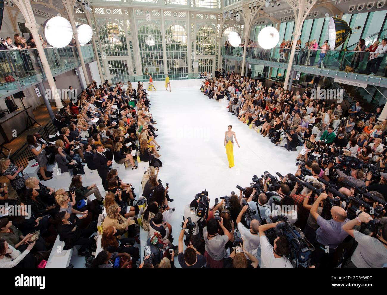 Models on the catwalk at the Sass and Bide fashion show, held at the ...