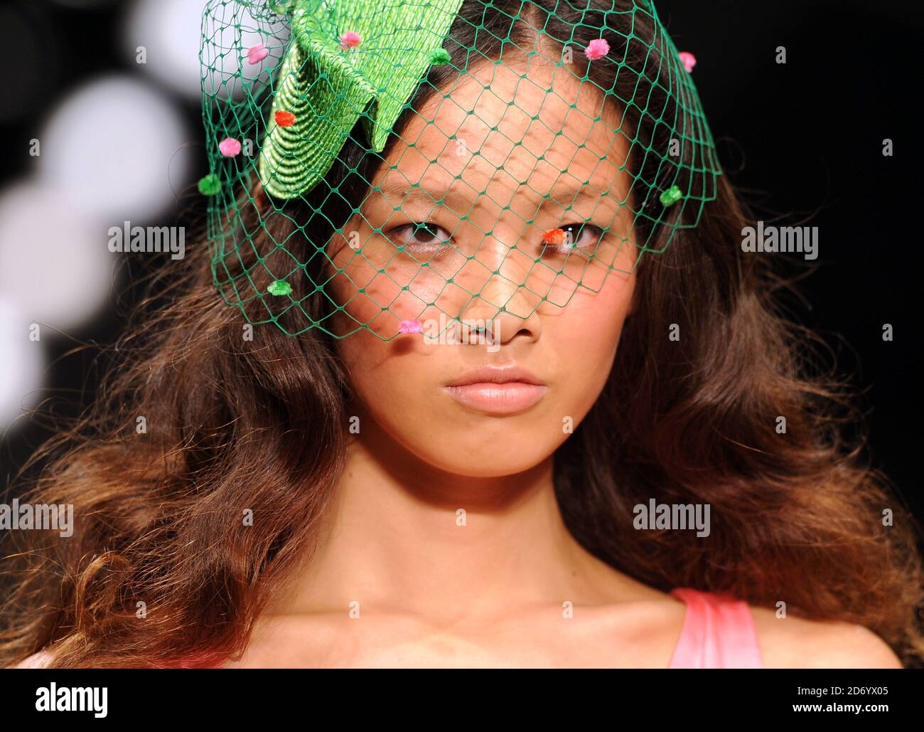 Models on the catwalk at the Issa fashion show, held at the BFC venue ...