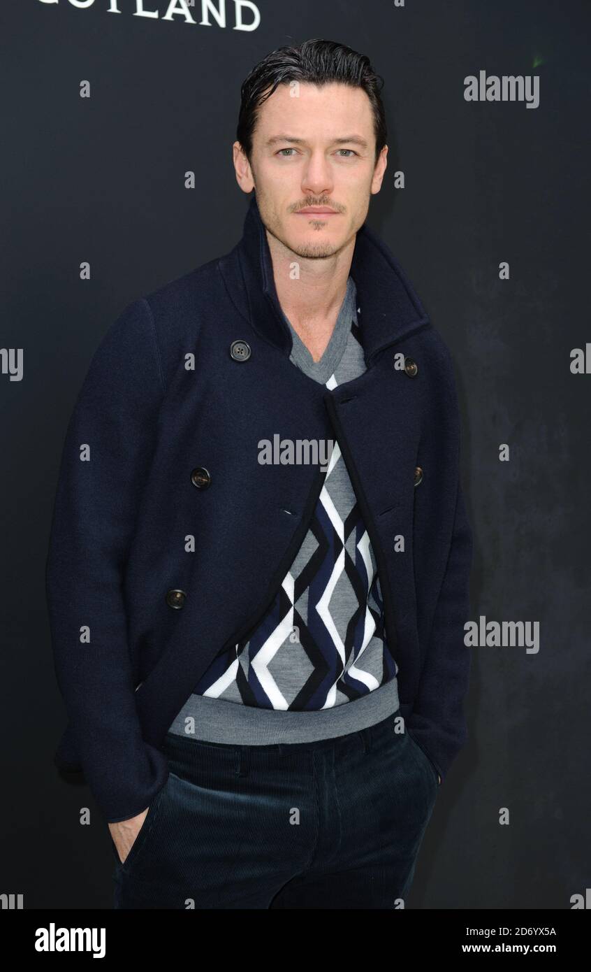 Luke Evans attending the Pringle fashion show, held at the Dairy venue ...