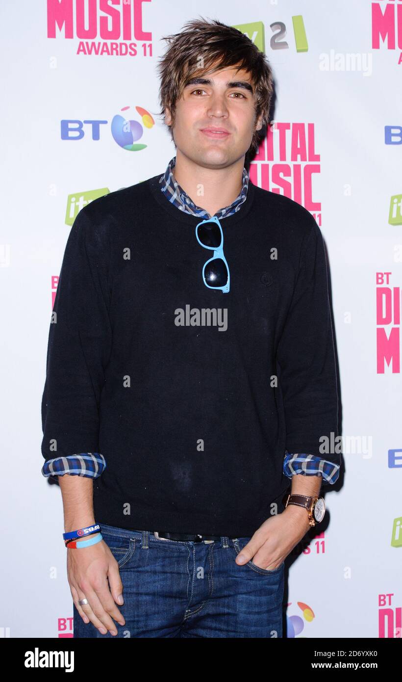Charlie Simpson arriving at the BT Music awards, at the Roundhouse in ...