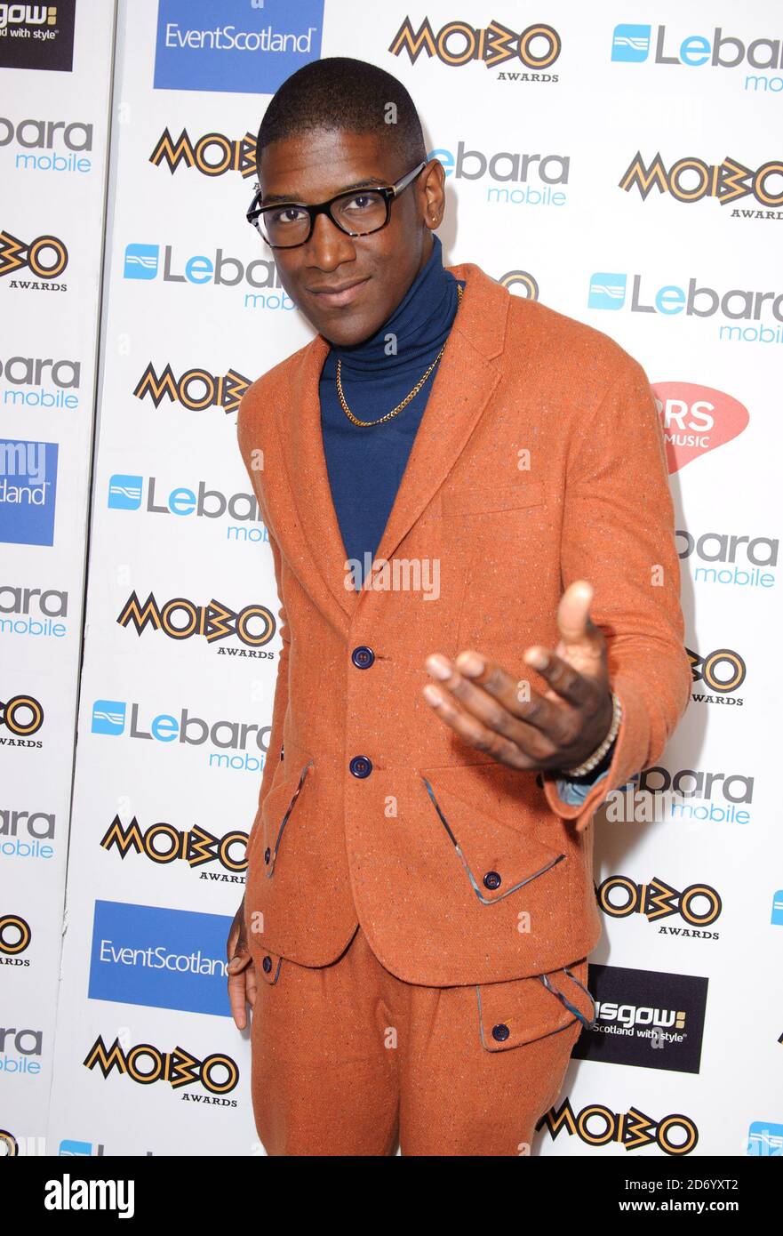 Labyrinth pictured in the media room of the MOBO awards, at the SECC in ...